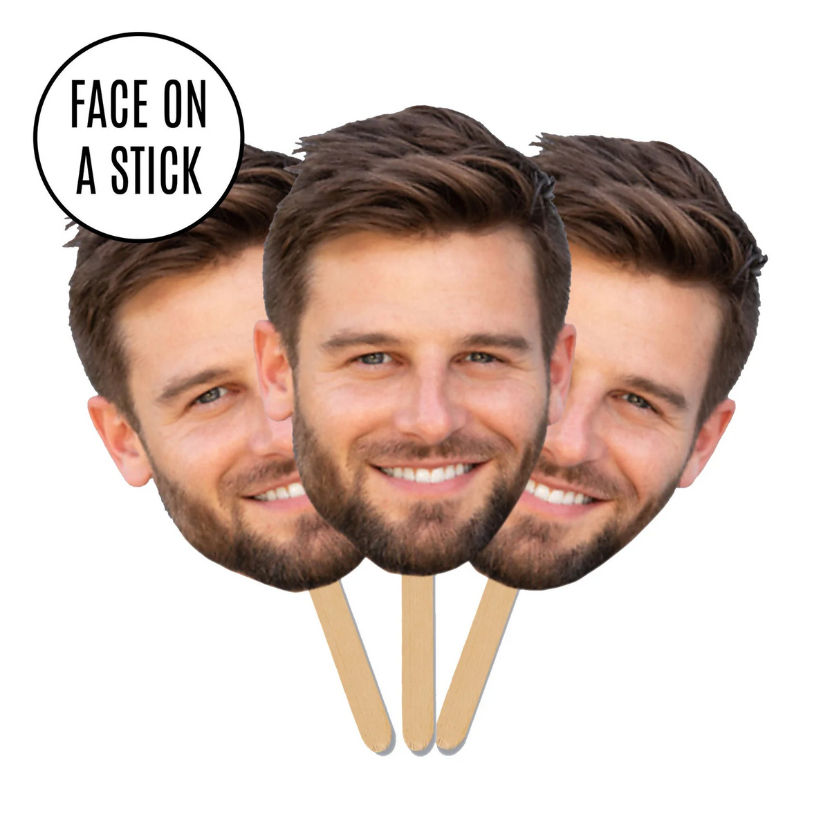Face on a Stick Big Head Cutouts, Bachelorette Party, Groom Face, Bride ...