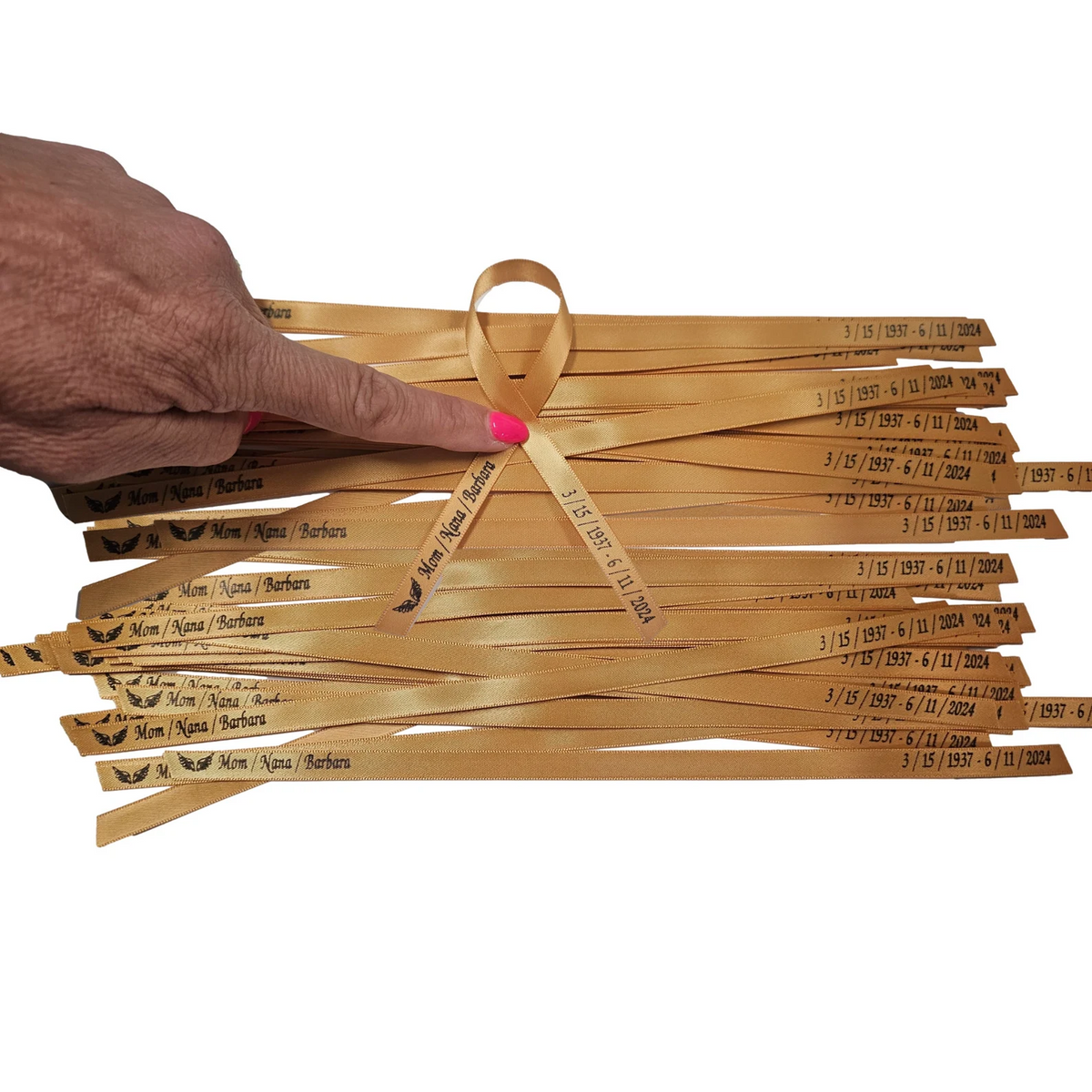 Cut Personalized Ribbons with Name Wedding Bridal Christening Baptism ...