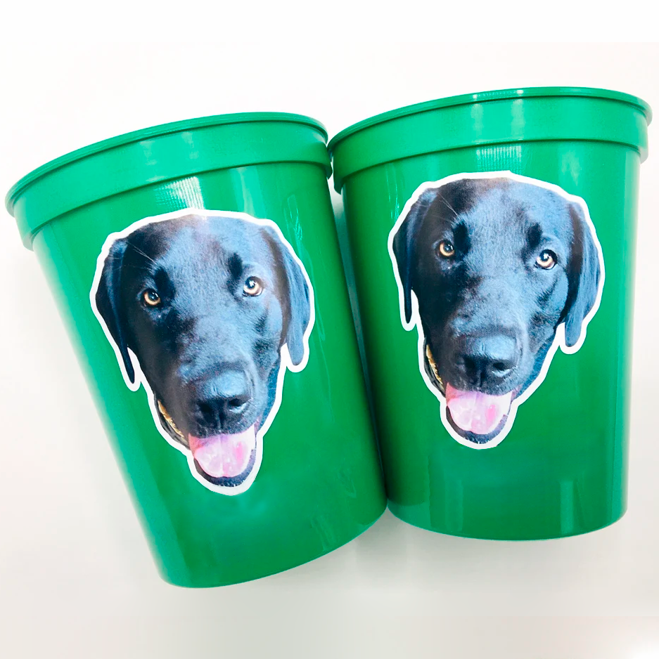 Personalized frost flex wedding cups, crests, custom, reception ...