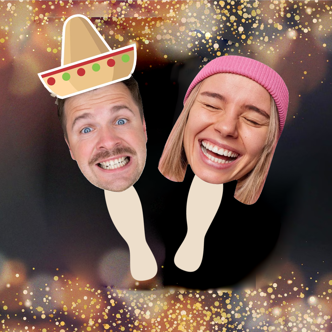 Face on a Stick Big Head Cutouts, Big Head Cutouts for Bachelorette ...