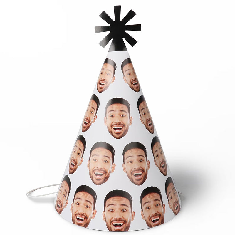 Custom Photo Fun Face Cone Hats – Personalized Party Hats for Kids & A ...