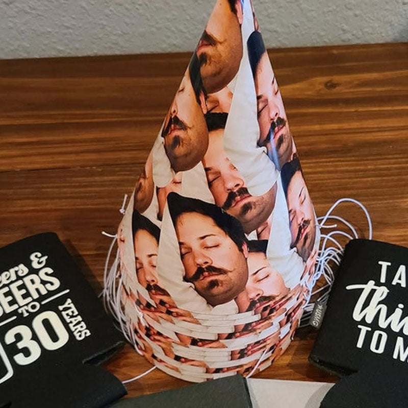 Custom Face Party Hats – Personalized Sibling Party Hats for Kids ...