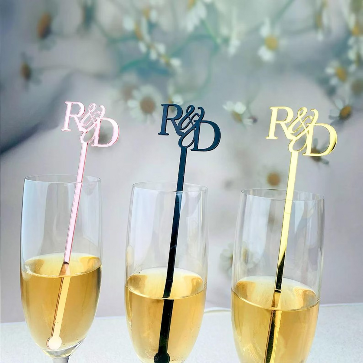 Personalized Clear Acrylic Initial Stir Sticks-Engraved Personalized ...